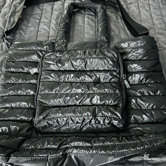 Céline Dion | Jackets & Coats | Celine Dion Black Quilted Weekender Bag ...